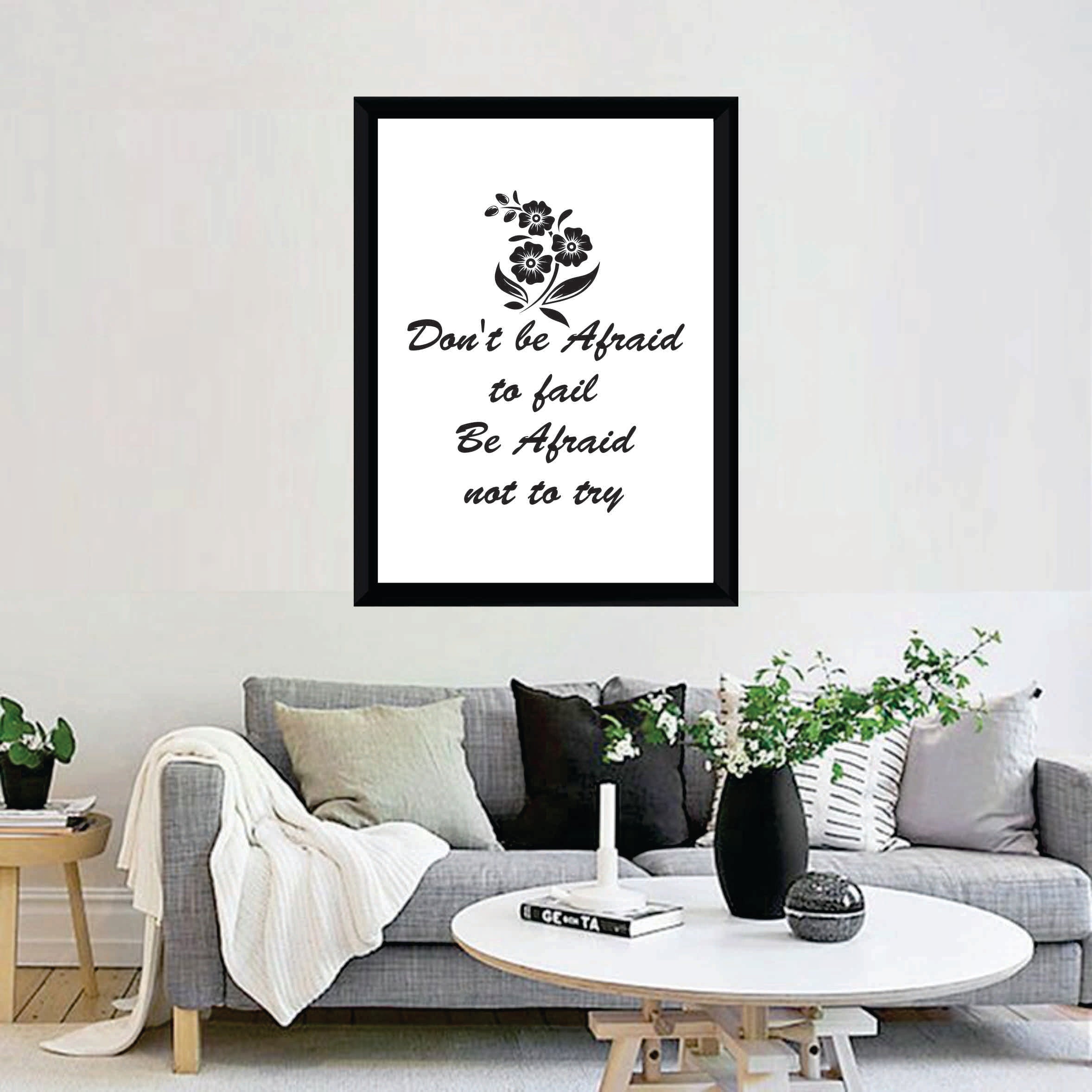 MP-59 Wall Art Posters Funny Motivational Quotes "Don't be afraid to f ...