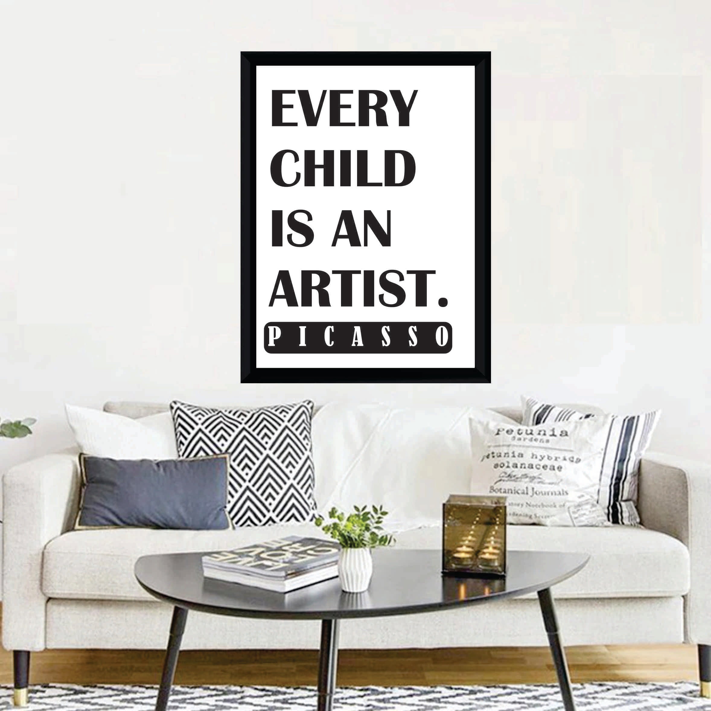 MP-58 Wall Art Posters Funny Motivational Quotes "EVERY CHILD IS AN AR ...